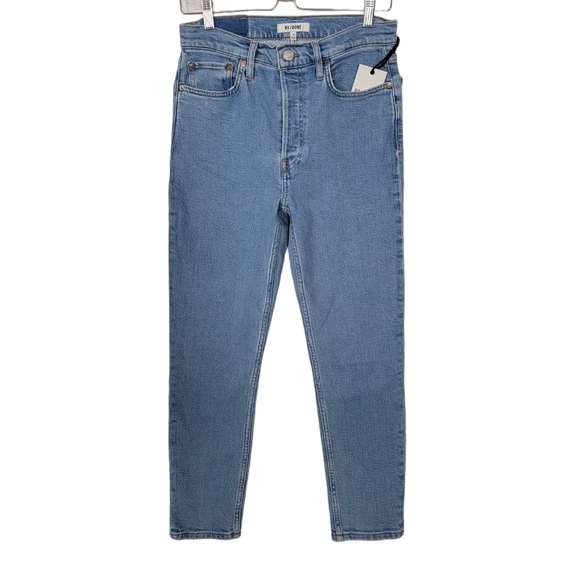 Re/Done | Jeans | Redone 9s High Rise Ankle Crop Blue Stone Wash New ...